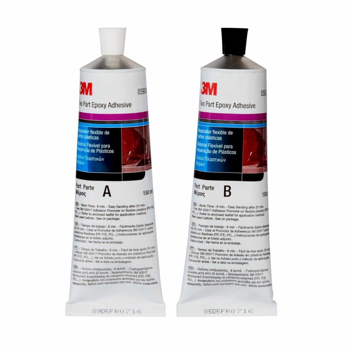 3M 2 Pack (2K) Epoxy Glue Adhesive, 2 x 150ml tubes – City Auto Paints Ltd.